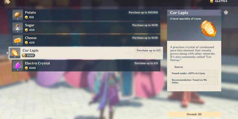 Кор Ляпис в Genshin Impact: как найти и где фармить - подробный гайд